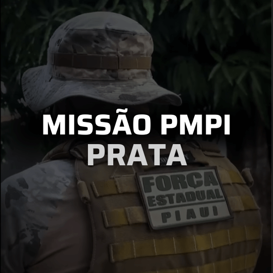 PMPI prata, turma para o Concurso Soldado PMPI 2025/2026.